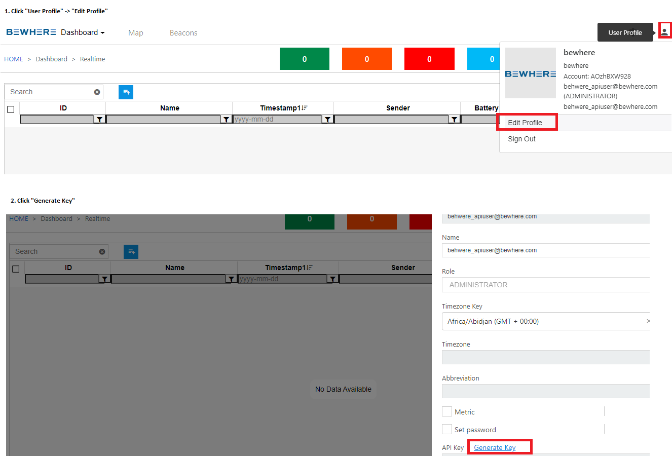 API Sample Code - Documentation